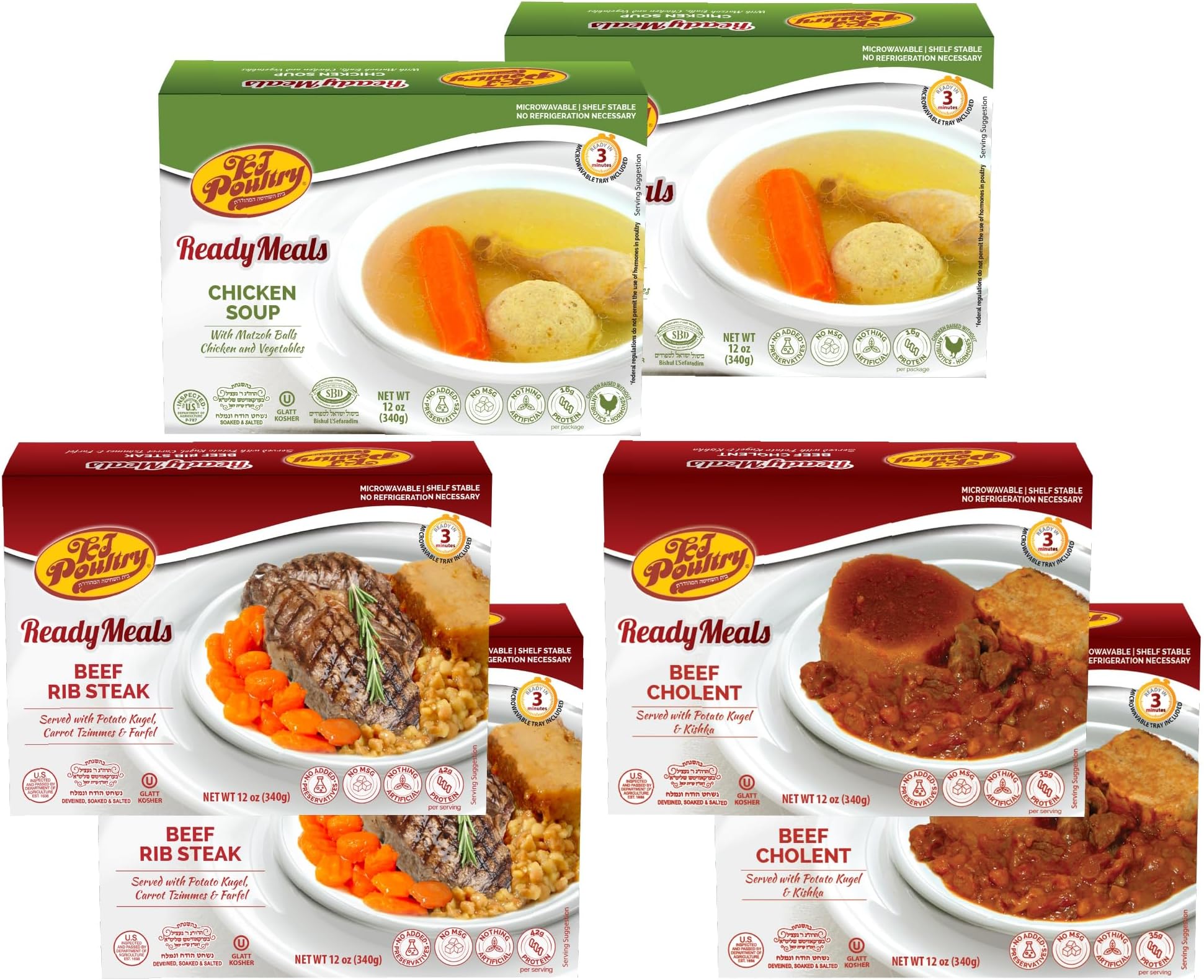 Amazon.com: Kosher Ready Meals - (20 Pack Variety) Prepared Entree ...