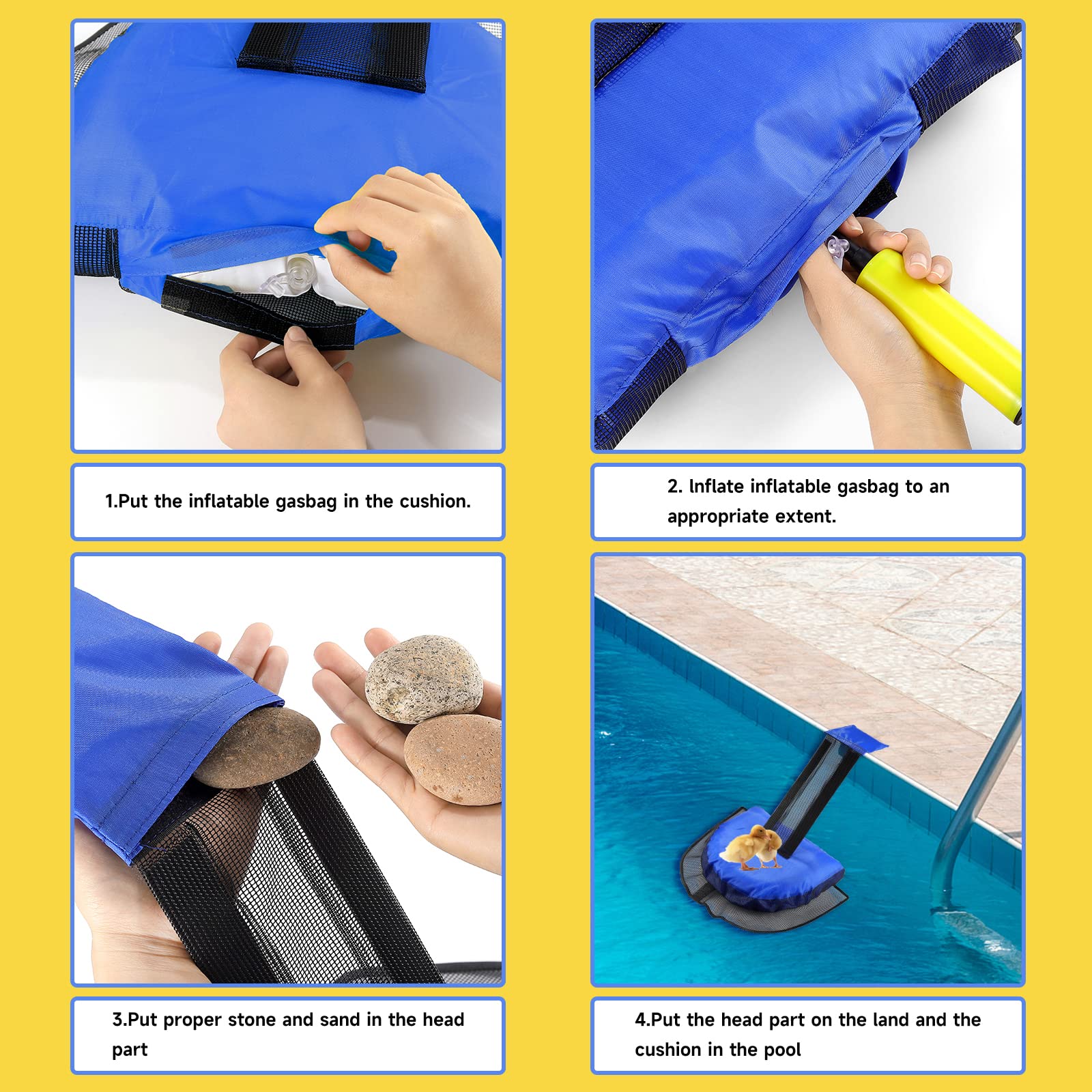 Snapklik.com : 2 Pack Animal Escape Ramp - Floating Rescue Ramp For ...