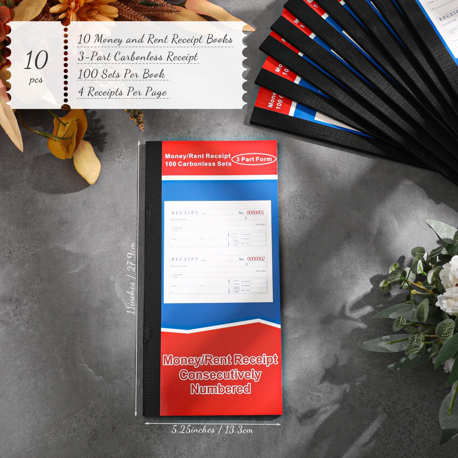 Rent Receipts Book For Landlords Receipt Book With Carbon Copies Crtiin ...