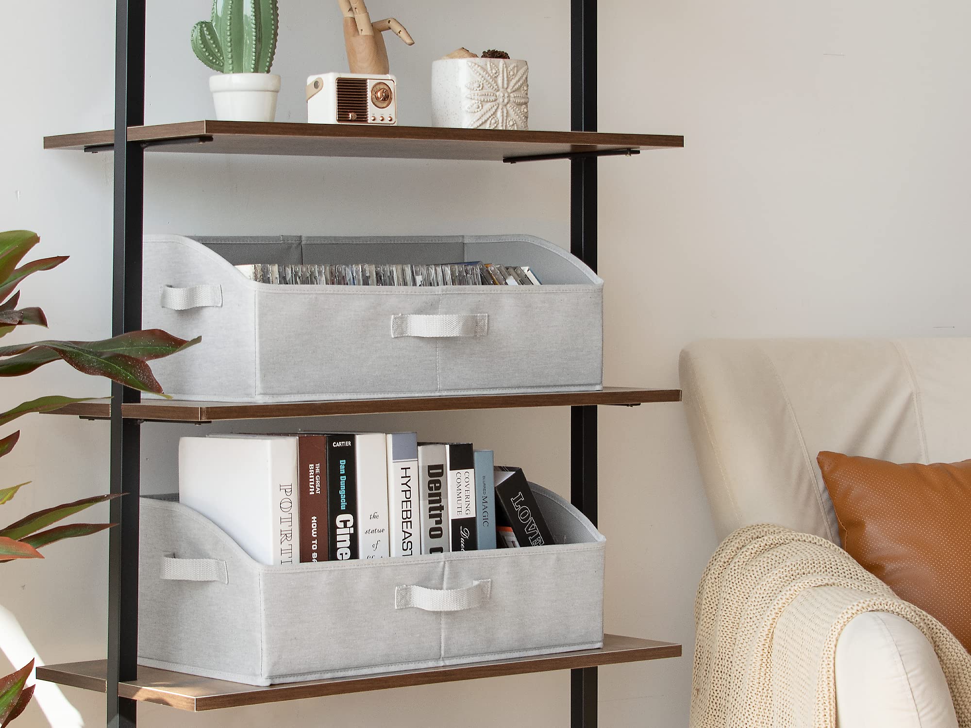 Snapklik.com : Closet Storage Bins, Trapezoid Storage Box, Foldable ...