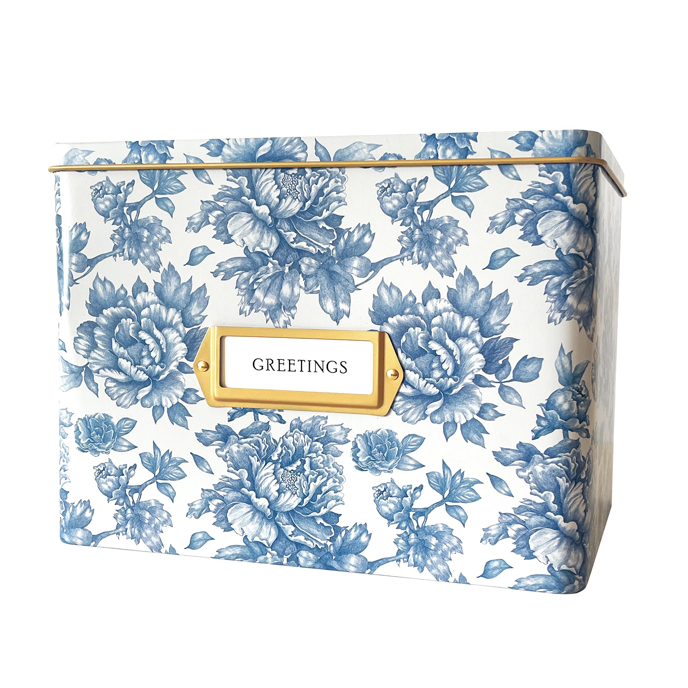 Amazon.com: Vinca Blue Greeting Card Organizer and Storage Box with ...