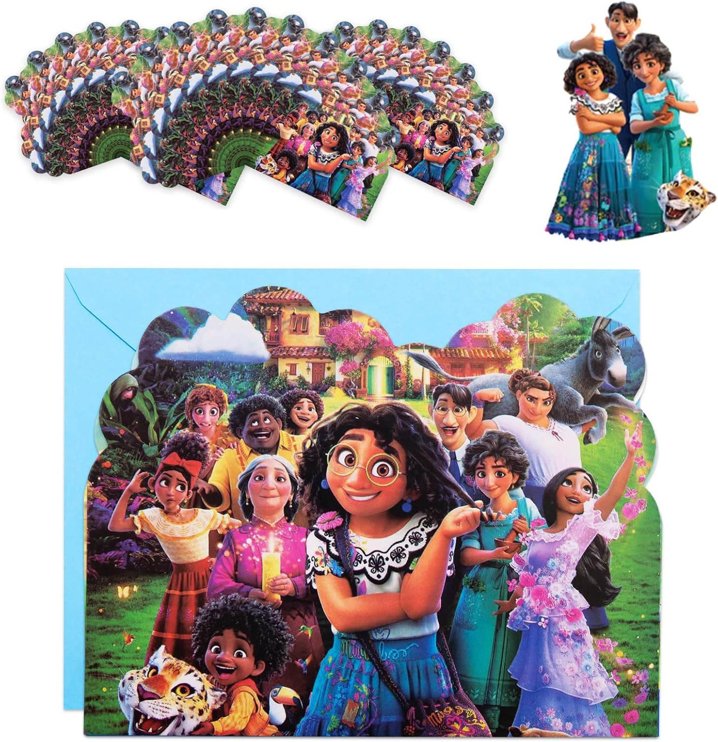 20 PCS Encanto Party Invitations Kids, Mirabel Party Invites with ...