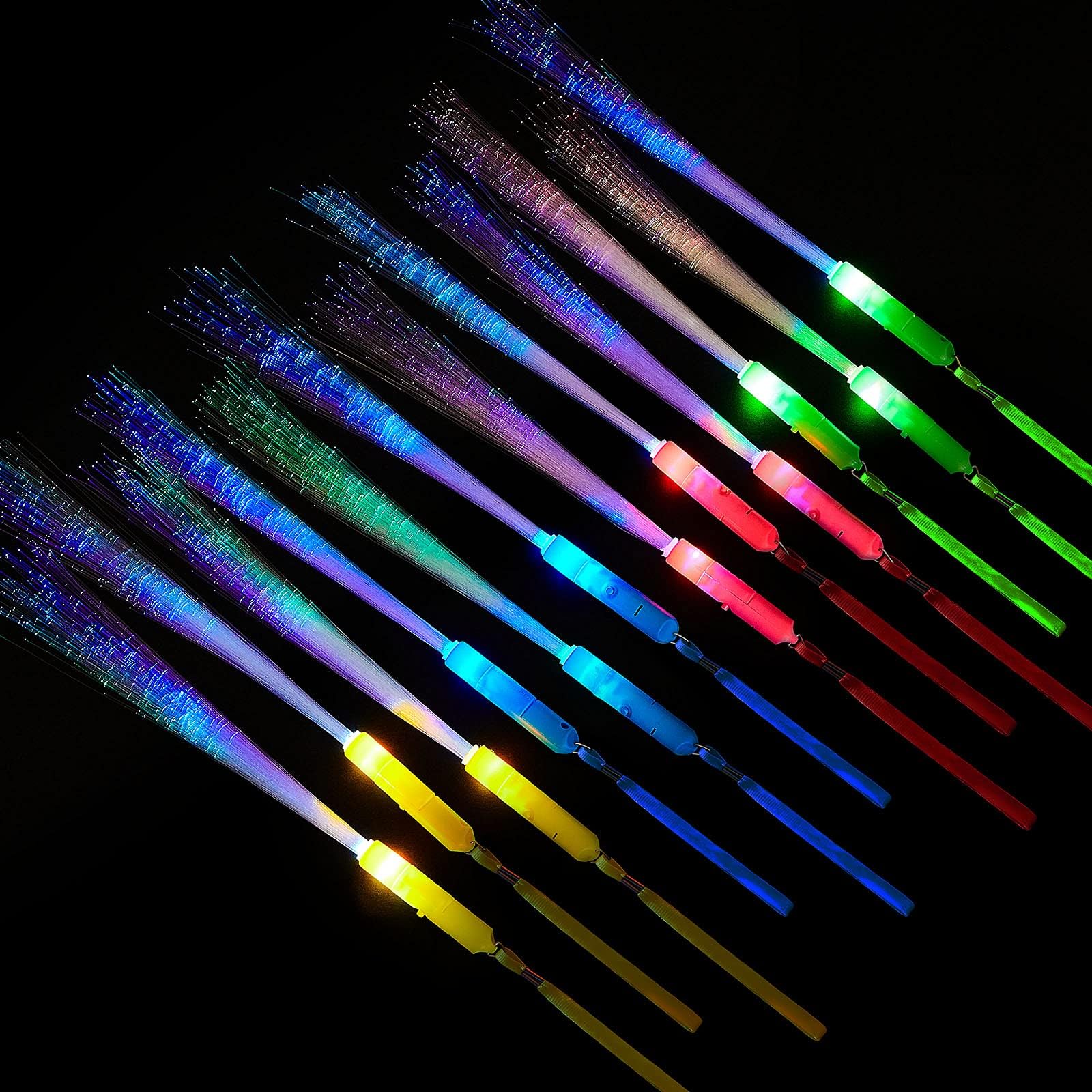 LED Fiber Optic Mesh Light Kits with Battery Pack for Party Halloween ...