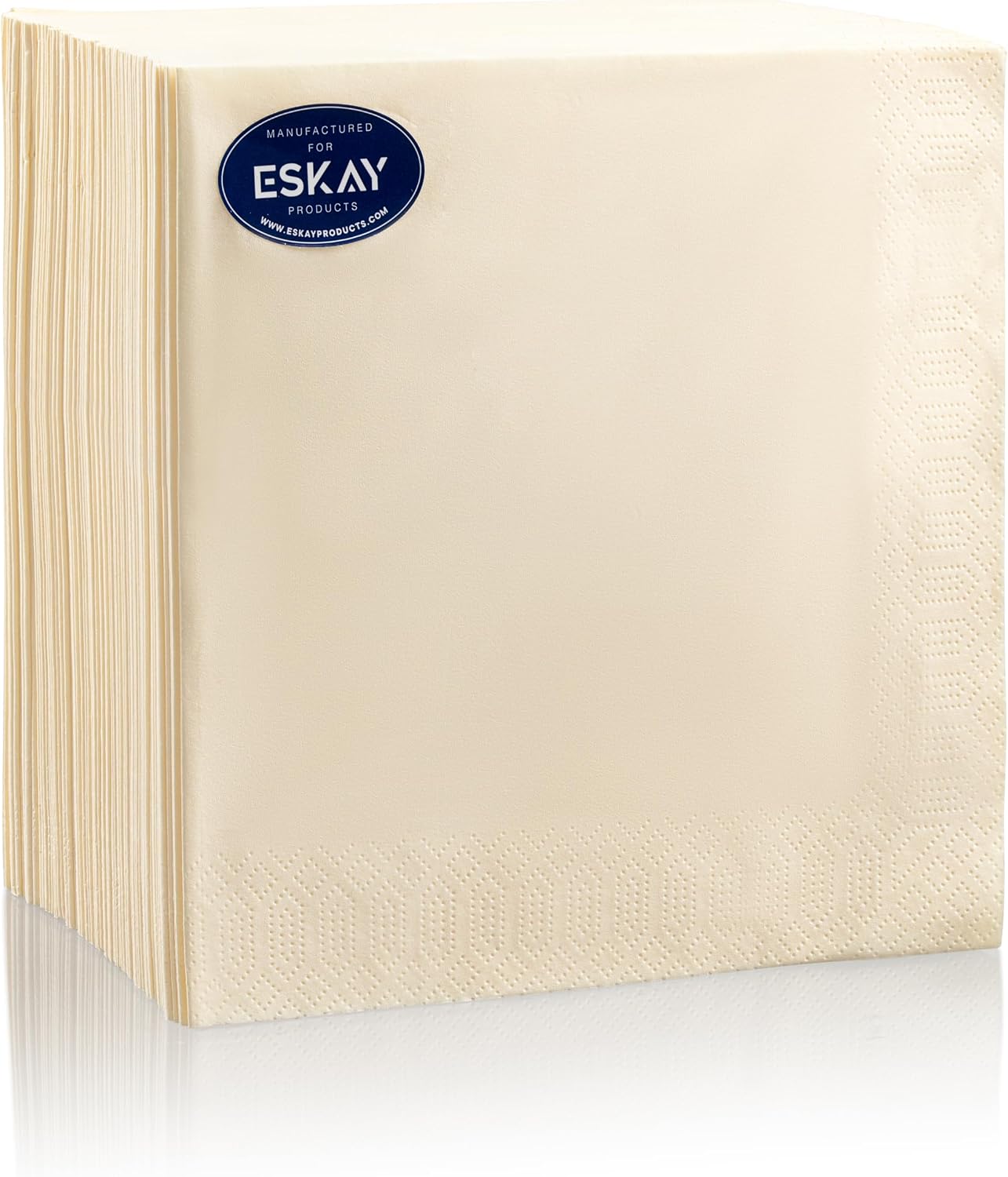 Amazon.com: Cream Dinner Napkins, 3-Ply, 125 Count – Premium Disposable ...