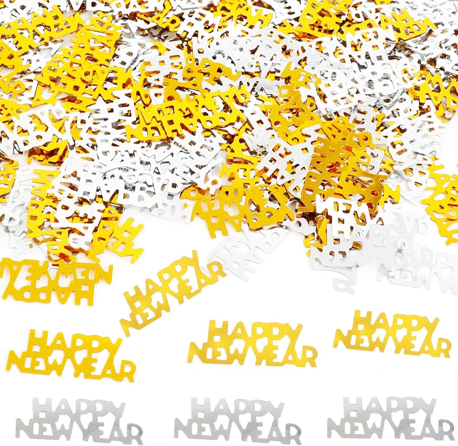 Happy New Year Confetti Tabletop Confetti Gold Silver New Years ...