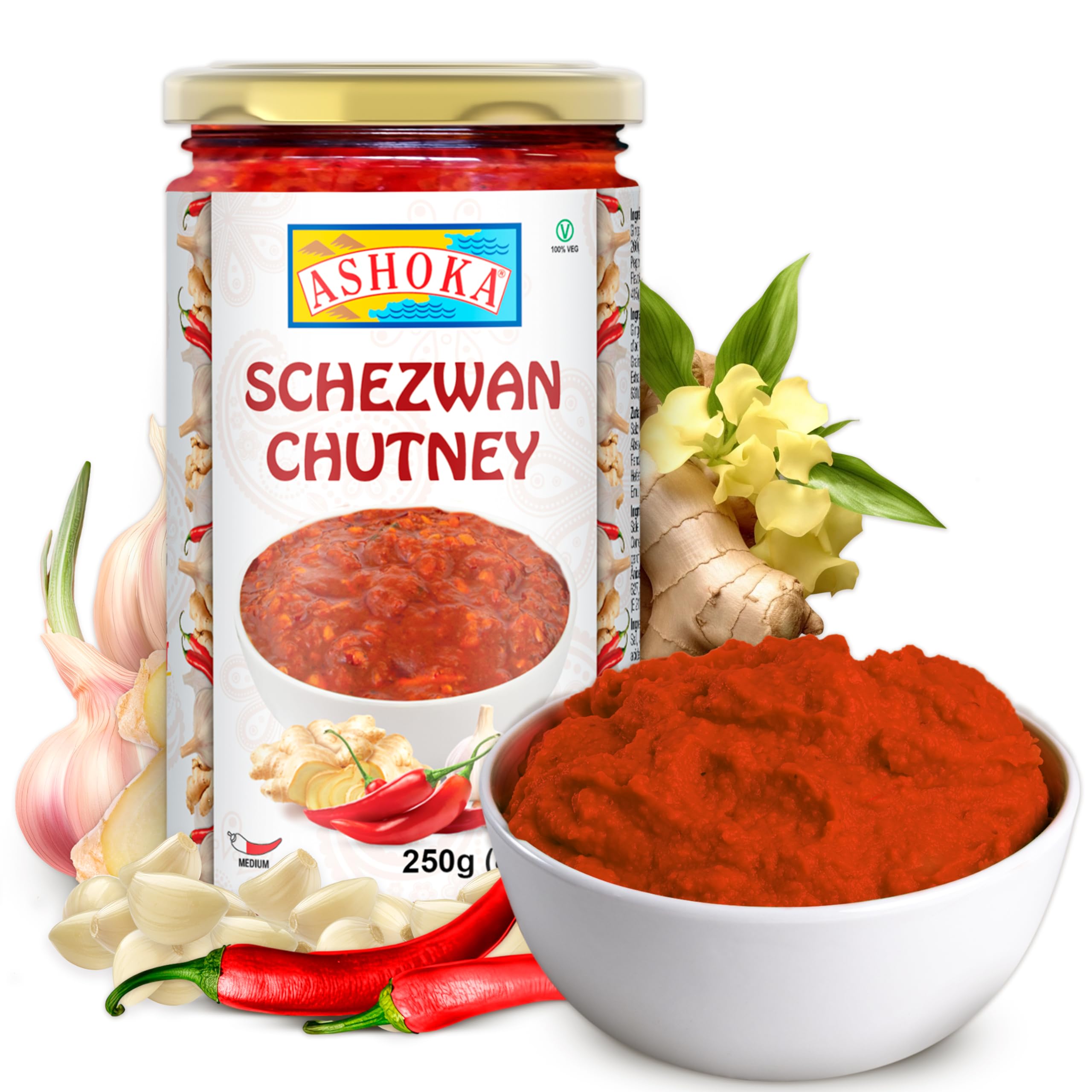 Snapklik.com : Ashoka Schezwan Chutney Vegan Kosher Certified No Colors ...