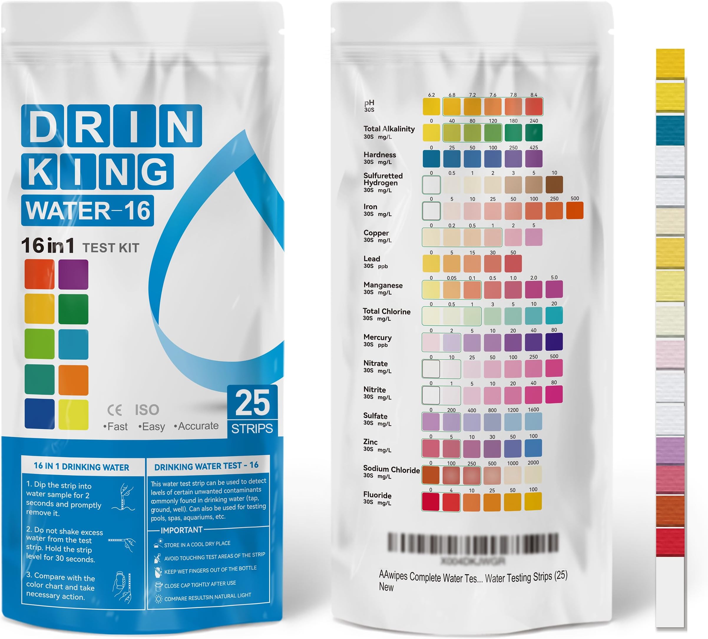 Amazon.com : Health Metric Pro Quick & Easy Hard Water Test Strips for ...