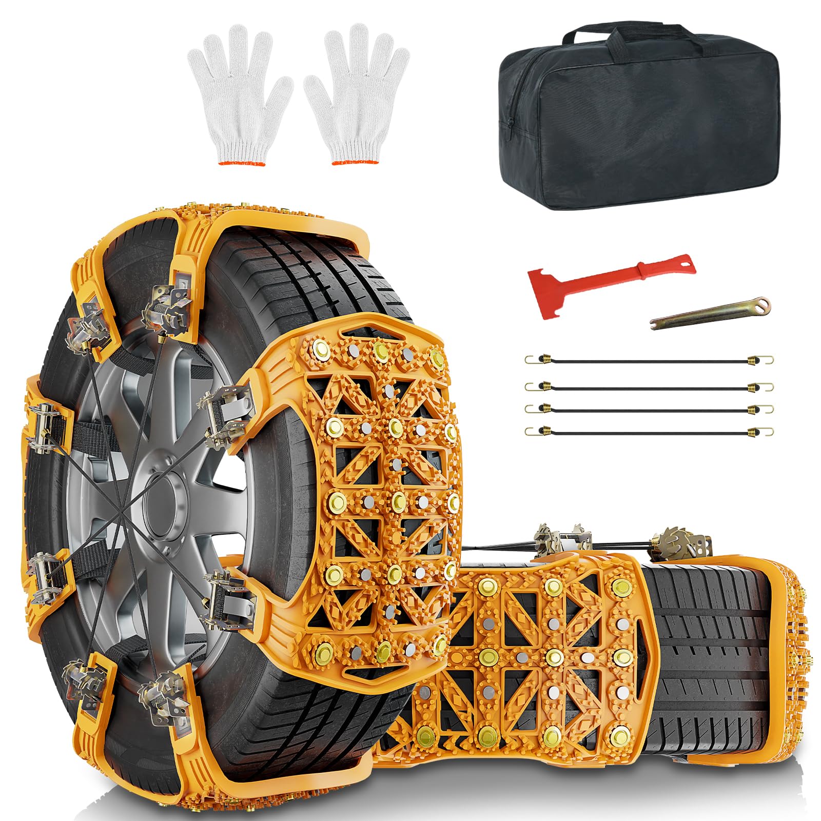 Amazon.com: Mosener TPU Snow Chains for Car, 8 Pack Upgraded Car Tire ...