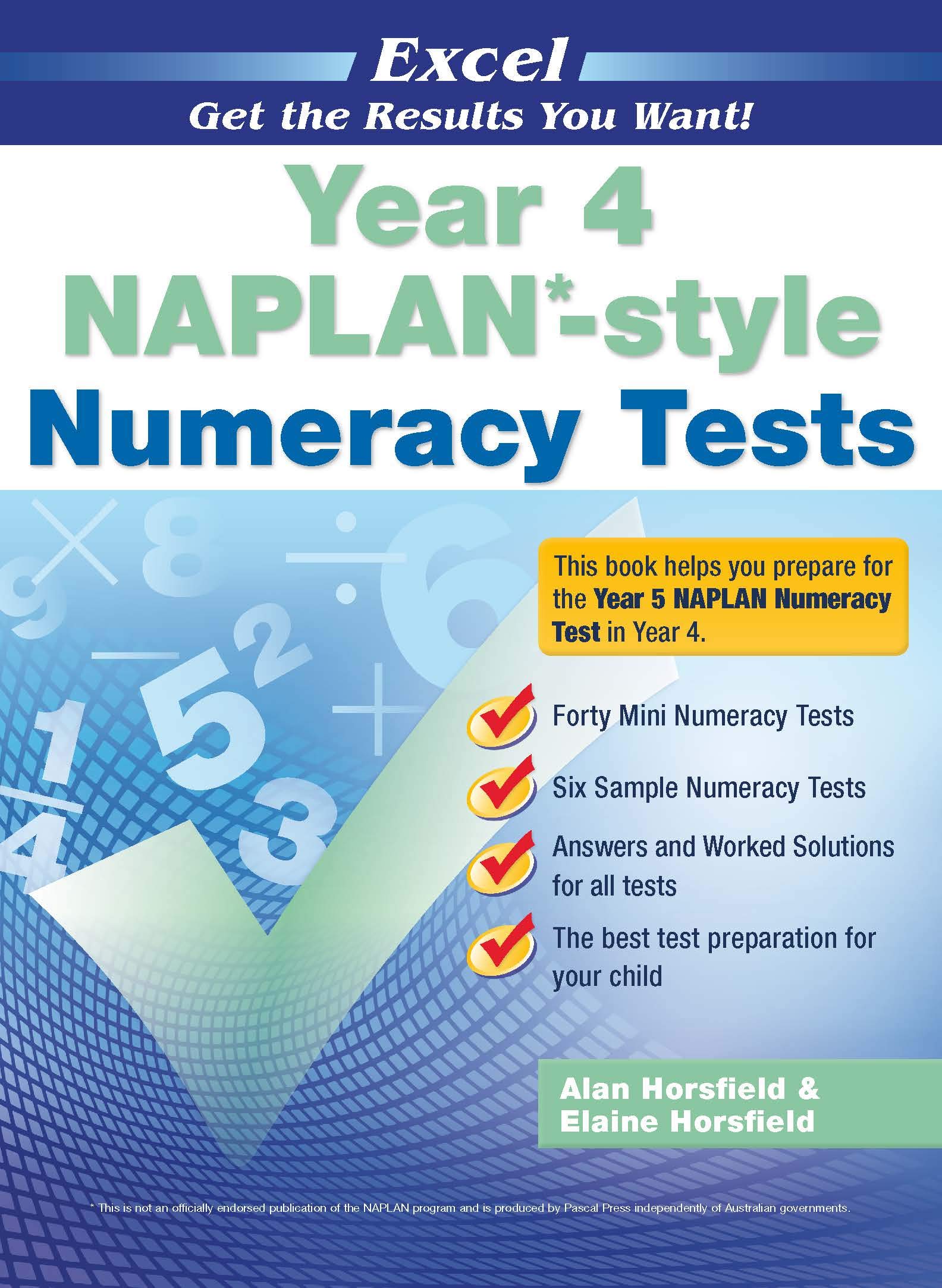 Excel NAPLAN*-style Numeracy Tests Year 4 : Pascal Press: Amazon.com.au ...