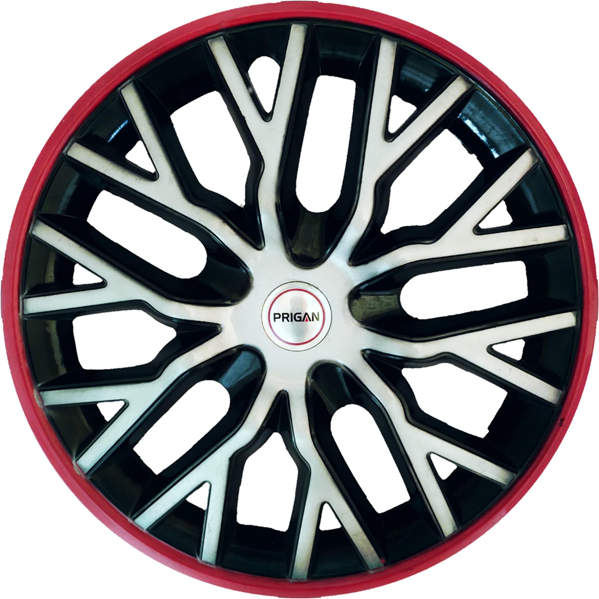PRIGAN Nexon Black Silver Red Wheel Cover 16" for TATA Nexon (Set of 4 ...