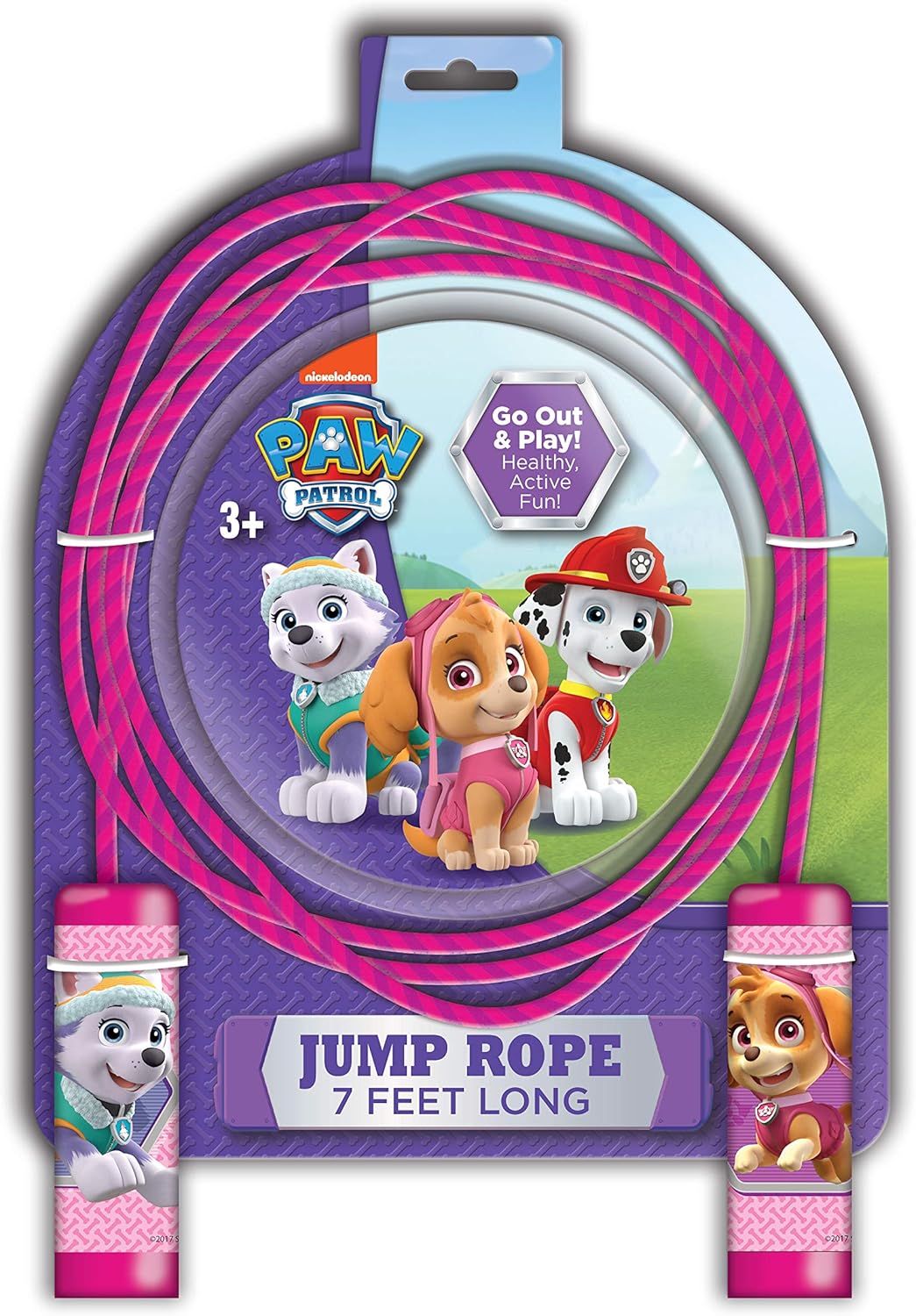 Paw Patrol Toy Jump Rope with Plastic Handles, 7 Feet Long; Kids Sport ...