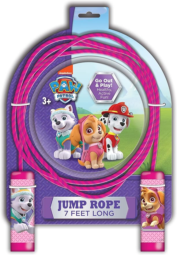 Amazon.com: Paw Patrol Toy Jump Rope with Plastic Handles, 7 Feet Long ...