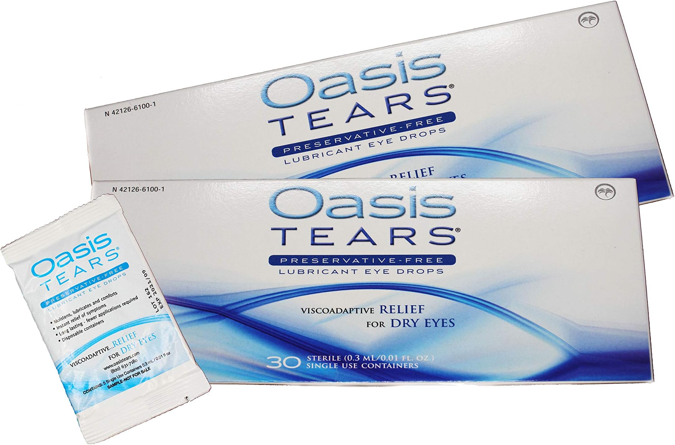 Amazon.com: 65 Vials Oasis TEARS Preservative-Free Lubricant Eye Drops ...