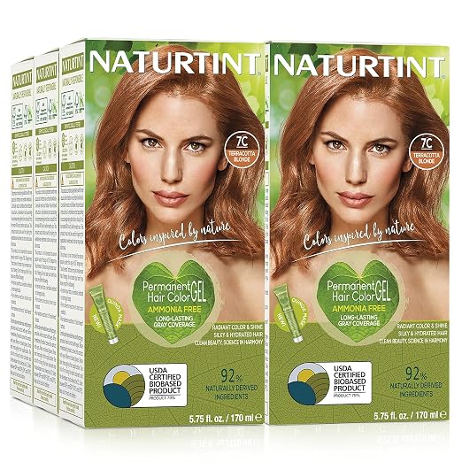 Amazon.com : Naturtint Permanent Hair Color 7C Terracotta Blonde (Pack ...