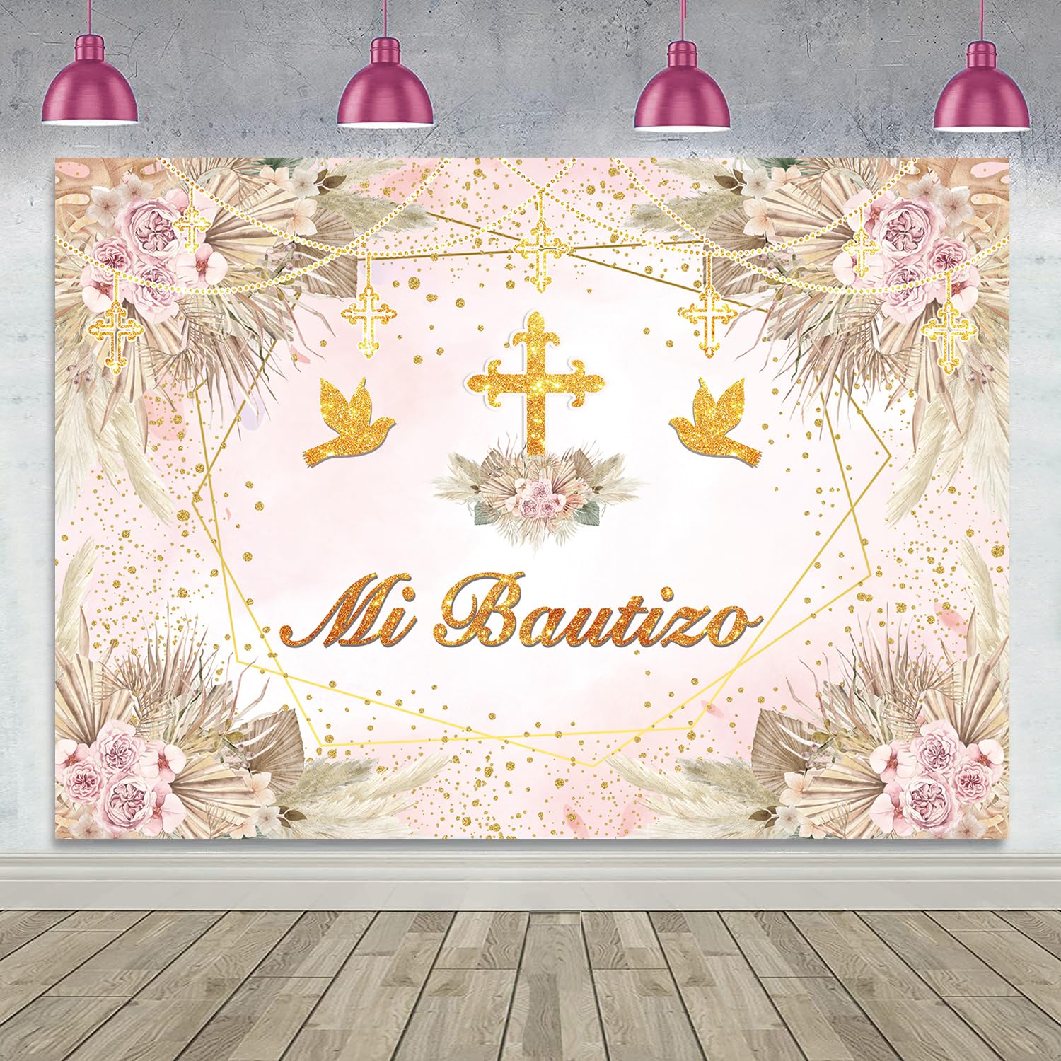Baby Girl Baptism Background