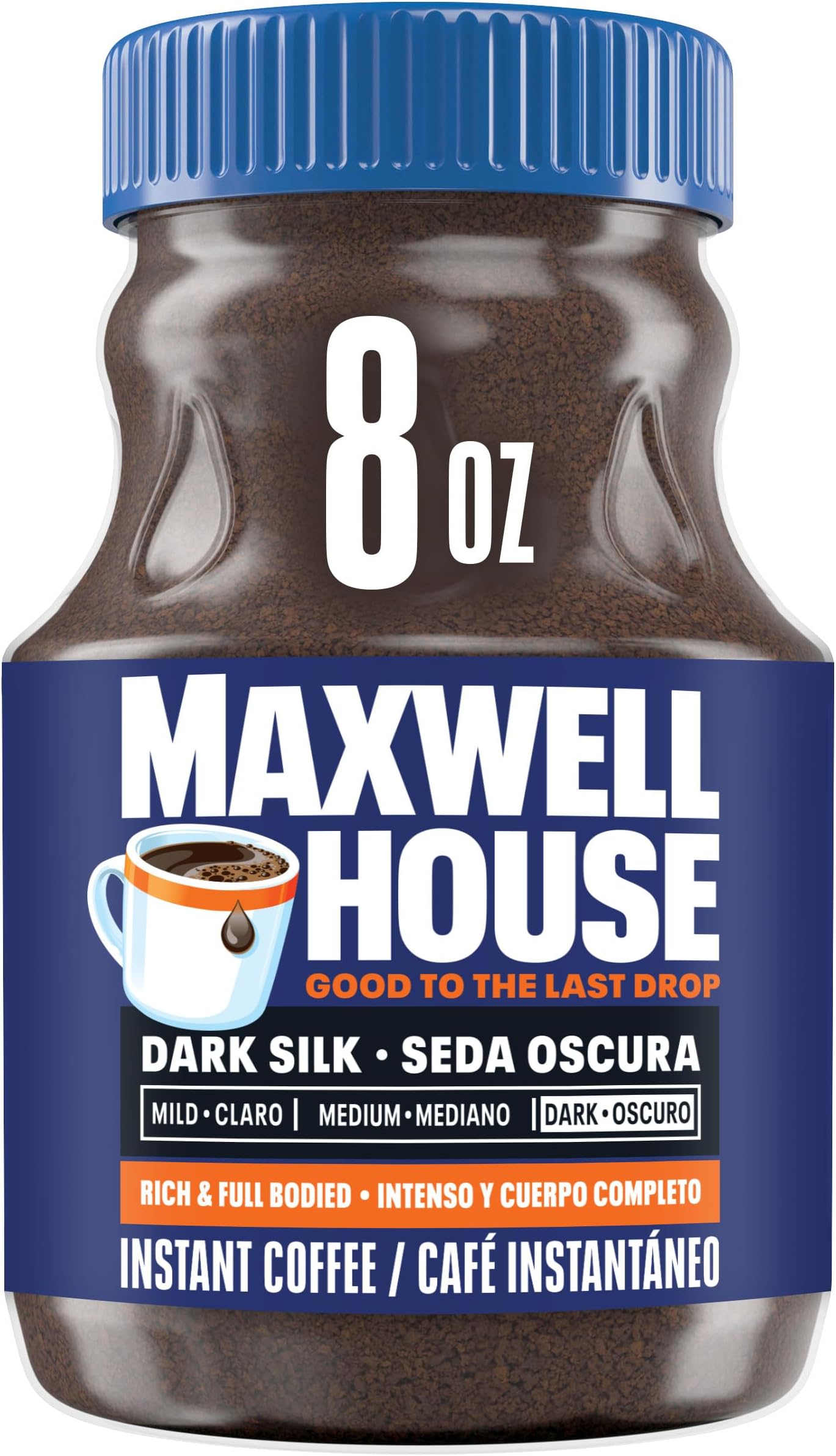 Amazon.com : Maxwell House Original Blend Instant Coffee, Medium Roast ...