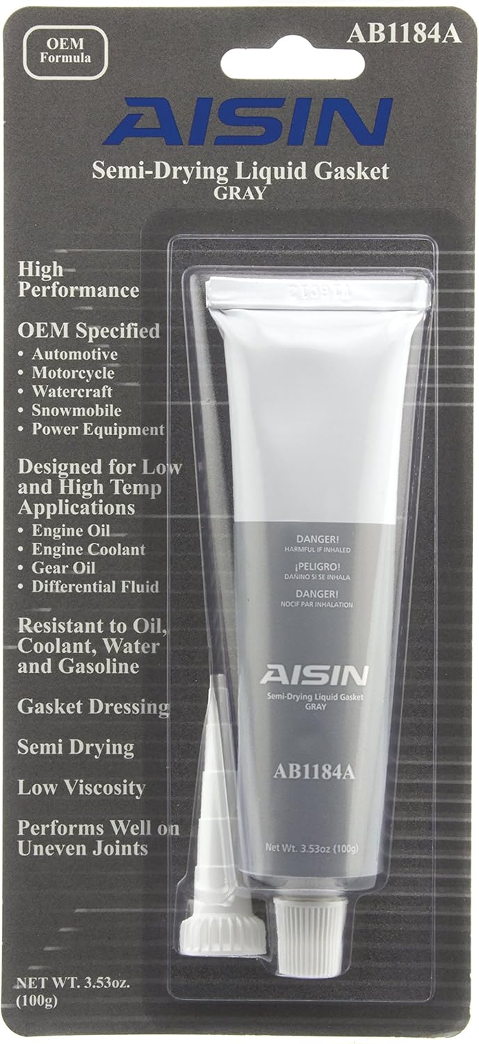 Amazon.com: AISIN AB1184A Gray Form-in-Place Gasket Sealant - 3.52oz. Tube : Automotive