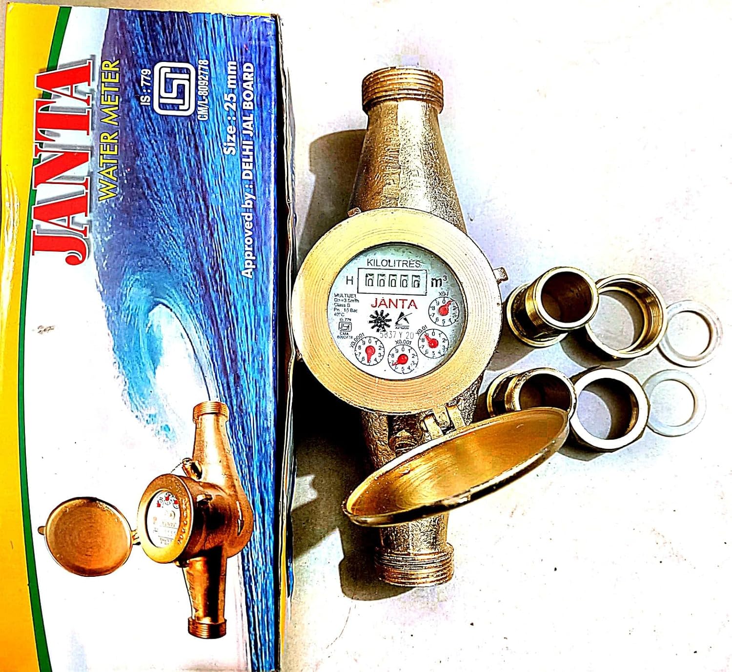 Janta Water Meter 25 MM ISI Marke MultiJet Class B Approve By Local ...