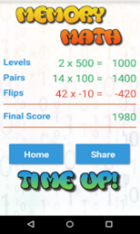 Memory Math Brain Game - App on Amazon Appstore