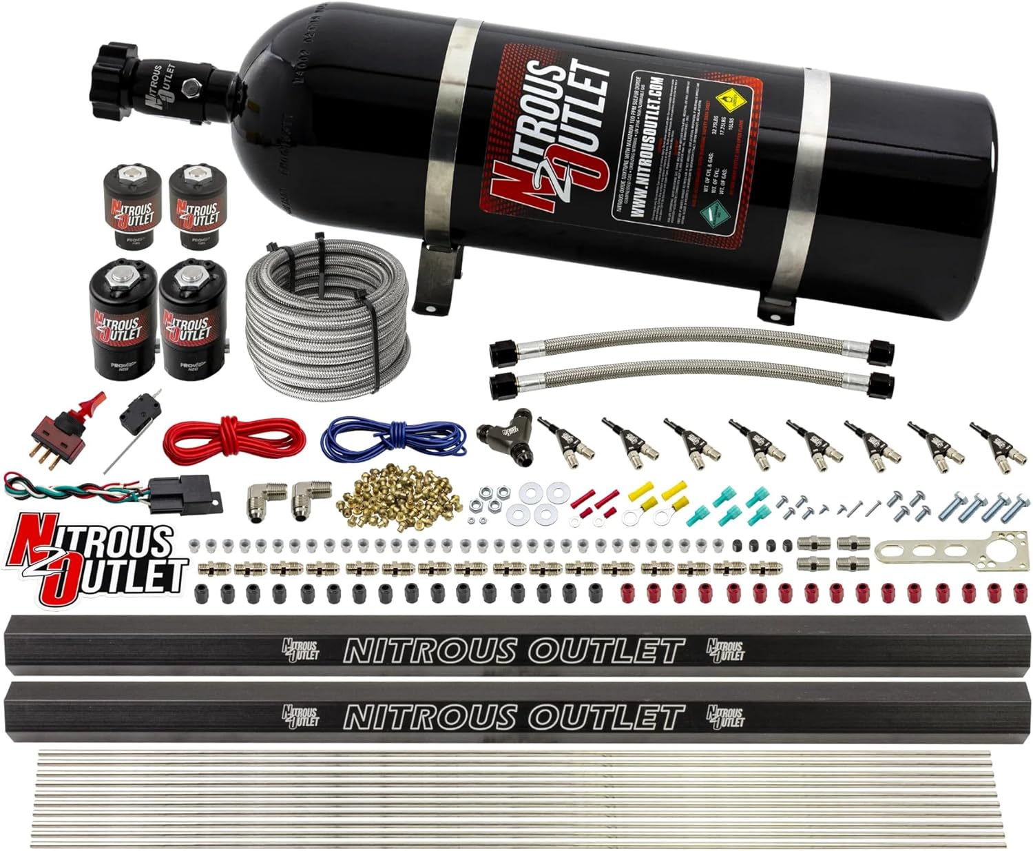 Amazon.com: Nitrous Outlet 8 Cylinder Direct Port System - Two .112 ...