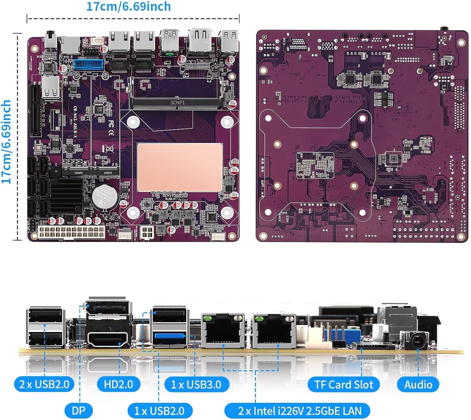 NAS Mainboard N150 Mini ITX, 2 x i226V 2.5GbE LAN Australia | Ubuy