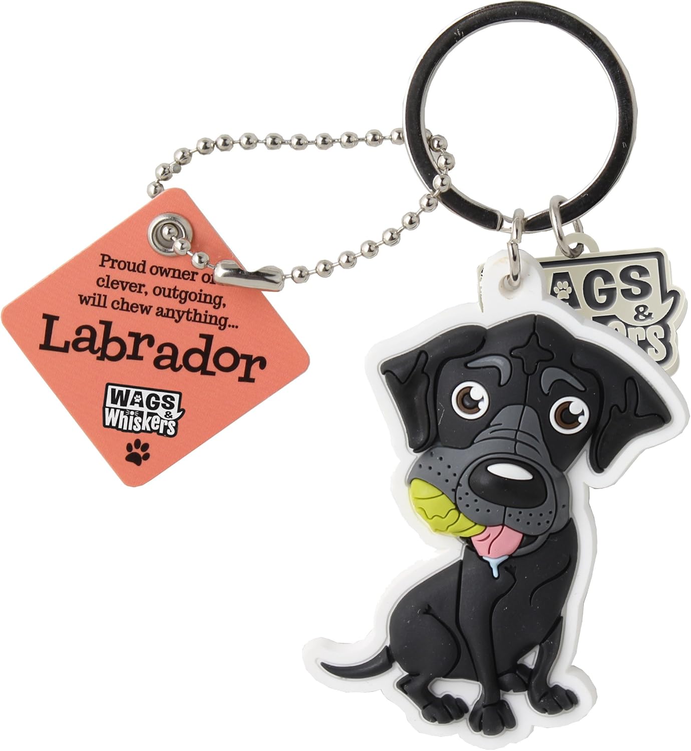 Dog Key Ring "Labrador (Black)" by Paper Island Top Dog & Cat Keyrings ...