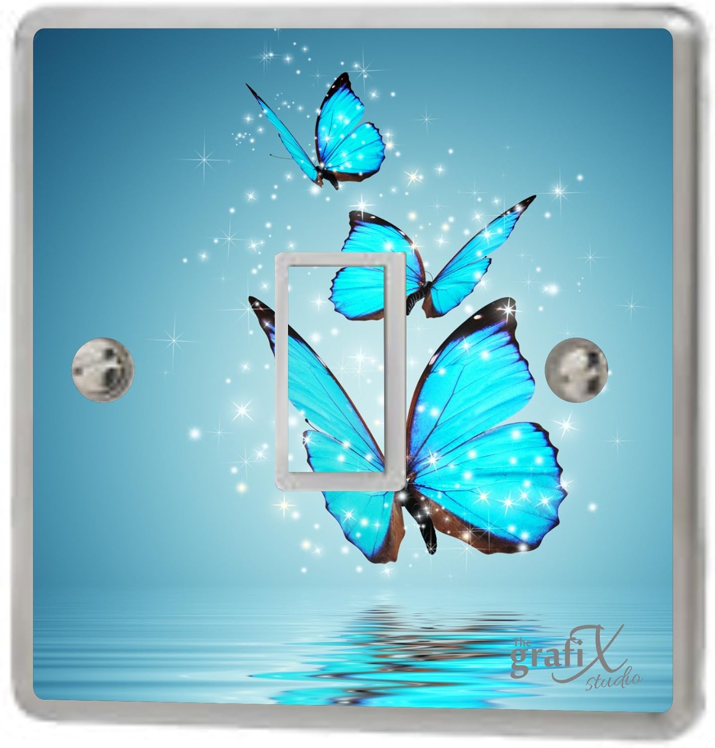 the grafix studio Flower & Butterflies Light Switch & Double Sticker ...