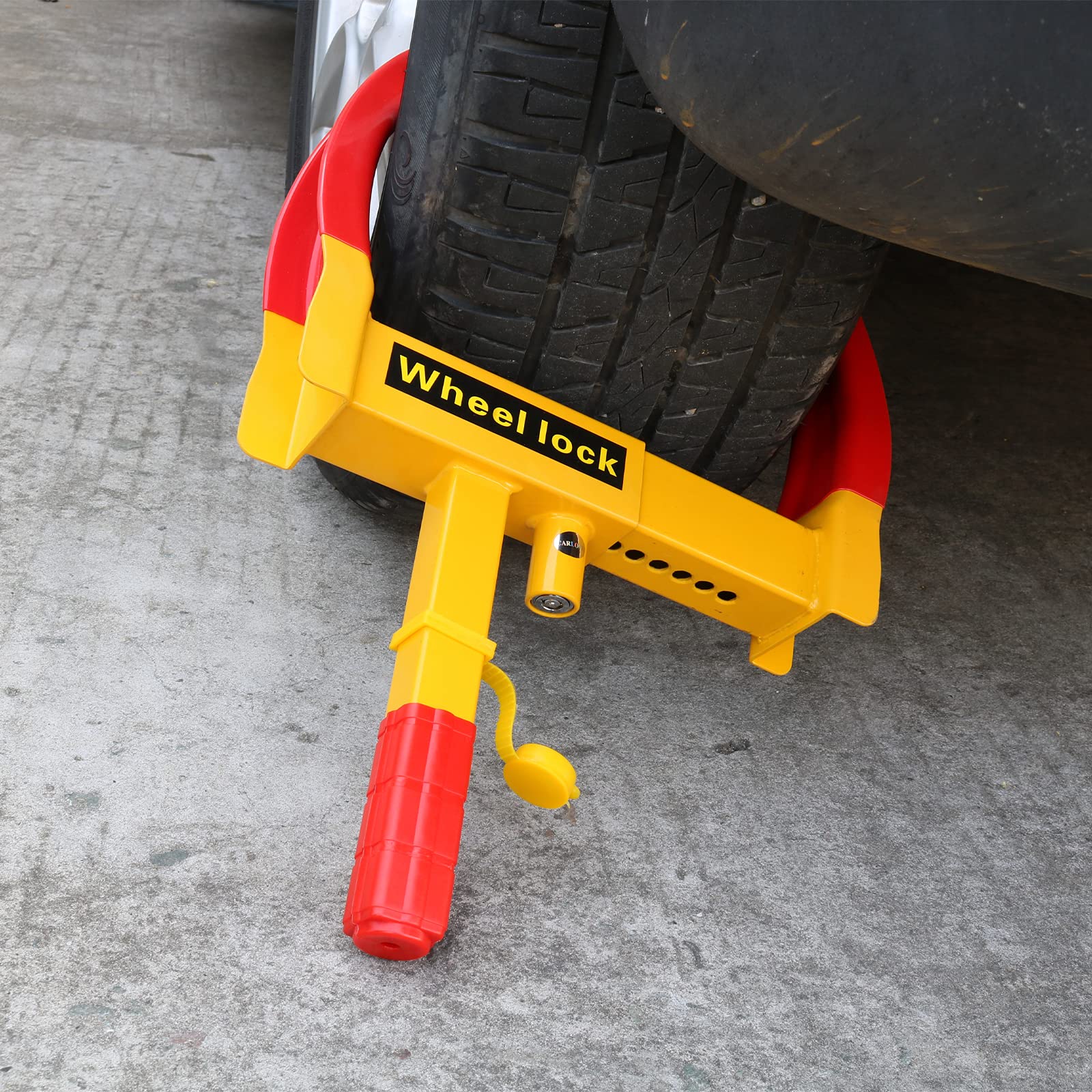 CARMOCAR Wheel Clamp Lock ,Trailer Wheel Lock,Adjustable 7 inch 11 inch ...