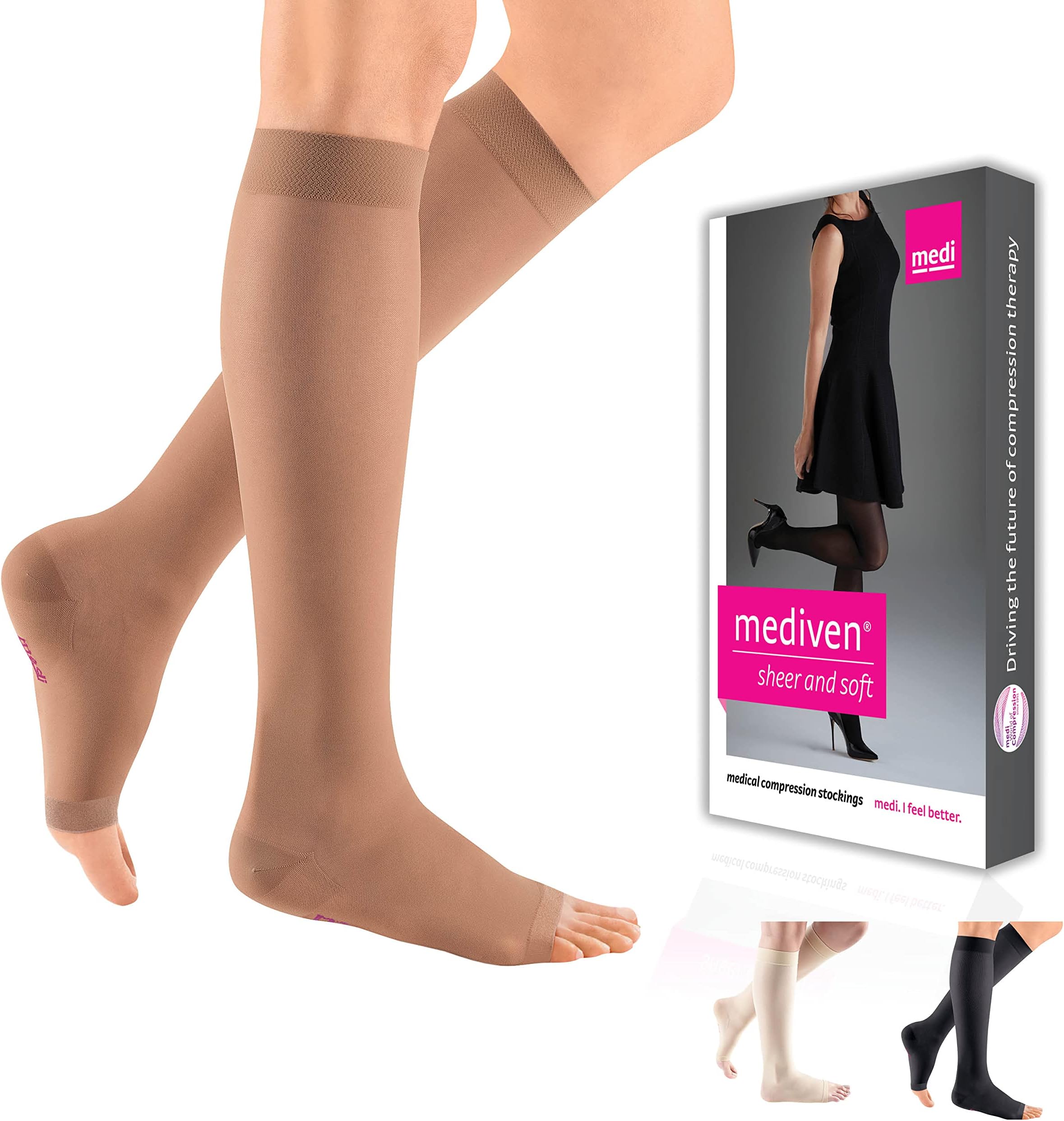 Amazon.com: mediven plus for men & women, 20-30 mmHg, Calf High ...
