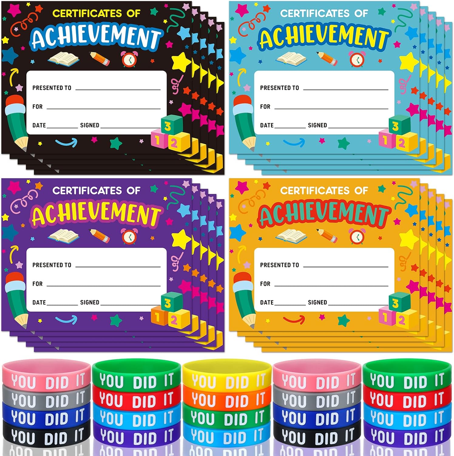 Amazon.com : Ireer 40 Pcs Preschool Diploma Award Certificates and ...