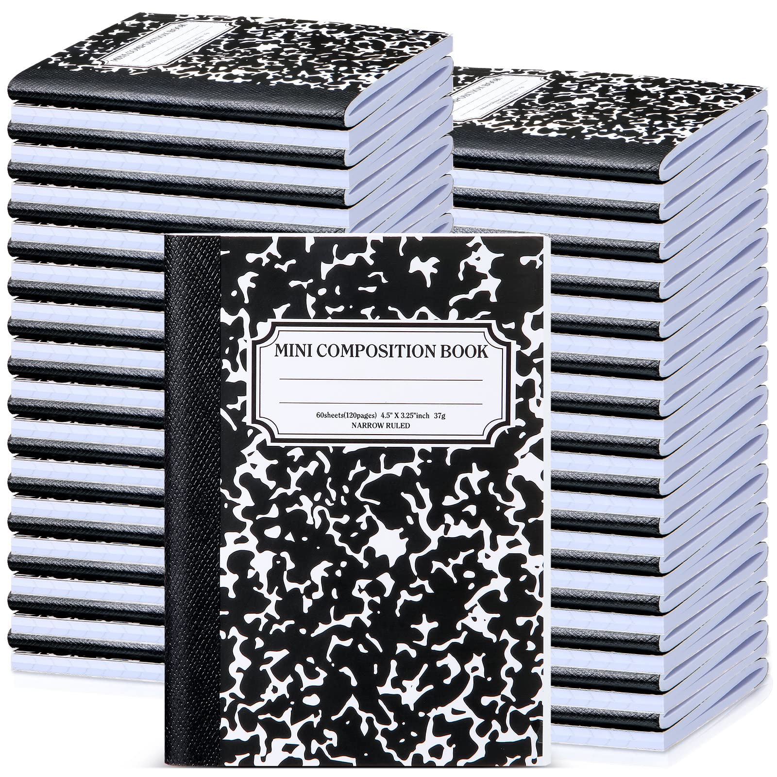 150 Pcs Mini Composition Notebook Bulk 4.5" x 3.25" Cute Marble ...