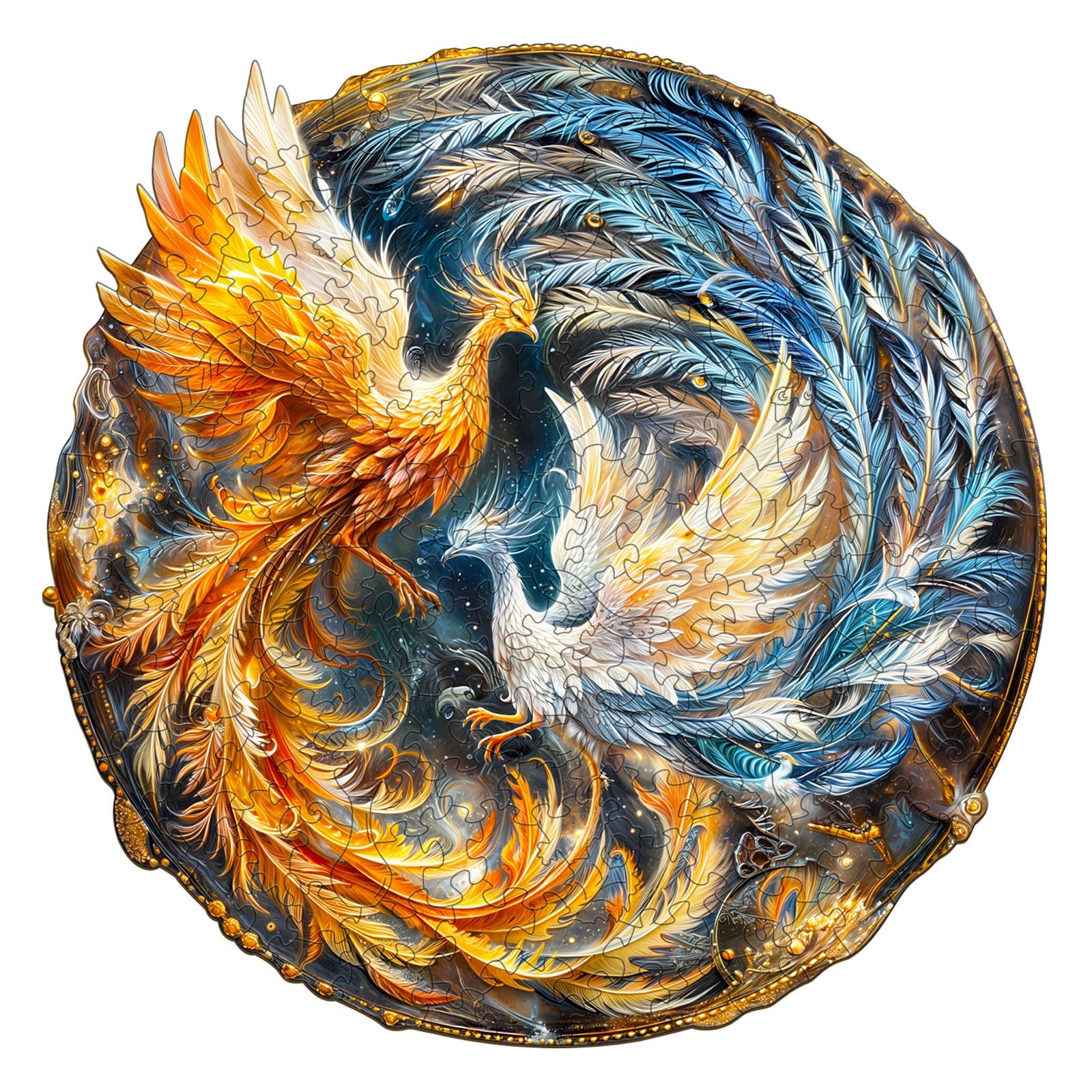 Amazon.com: Wooden Puzzles for Adults, 200 Pieces Phoenix Puzzles ...