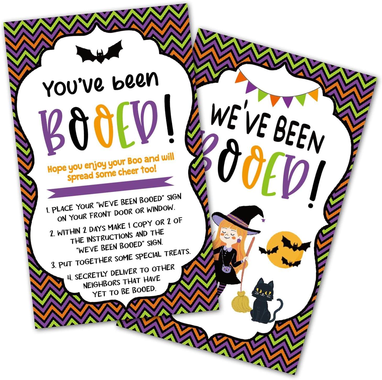 Amazon.com: Halloween Party, We've Been BOOED, You’ve Been BOOED Game ...