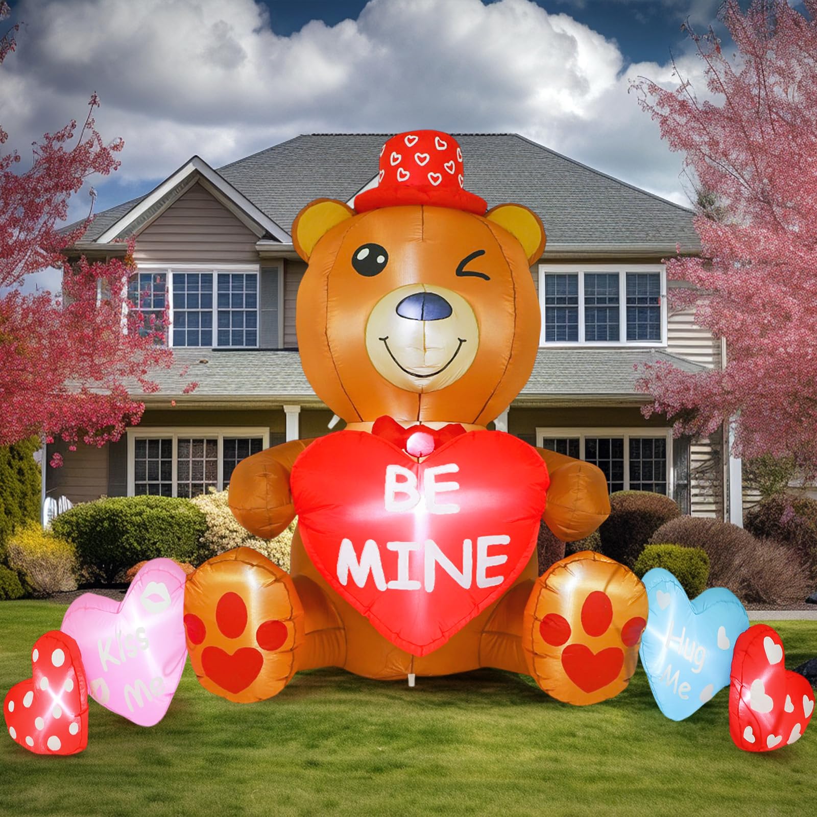 Amazon.com: VIHOSE 10 ft Valentines Inflatables Outdoor Decorations ...