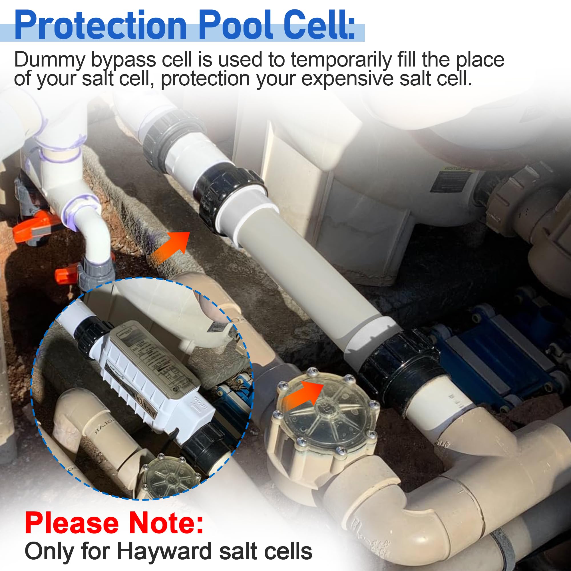 Snapklik.com : Pool Salt Cell Bypass Dummy Cell For Hayward T-Cell ...