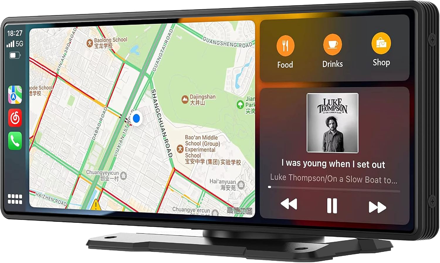 Amazon.com: CORAL VISION 10.26-inch Wireless CarPlay/AirPlay & Android ...