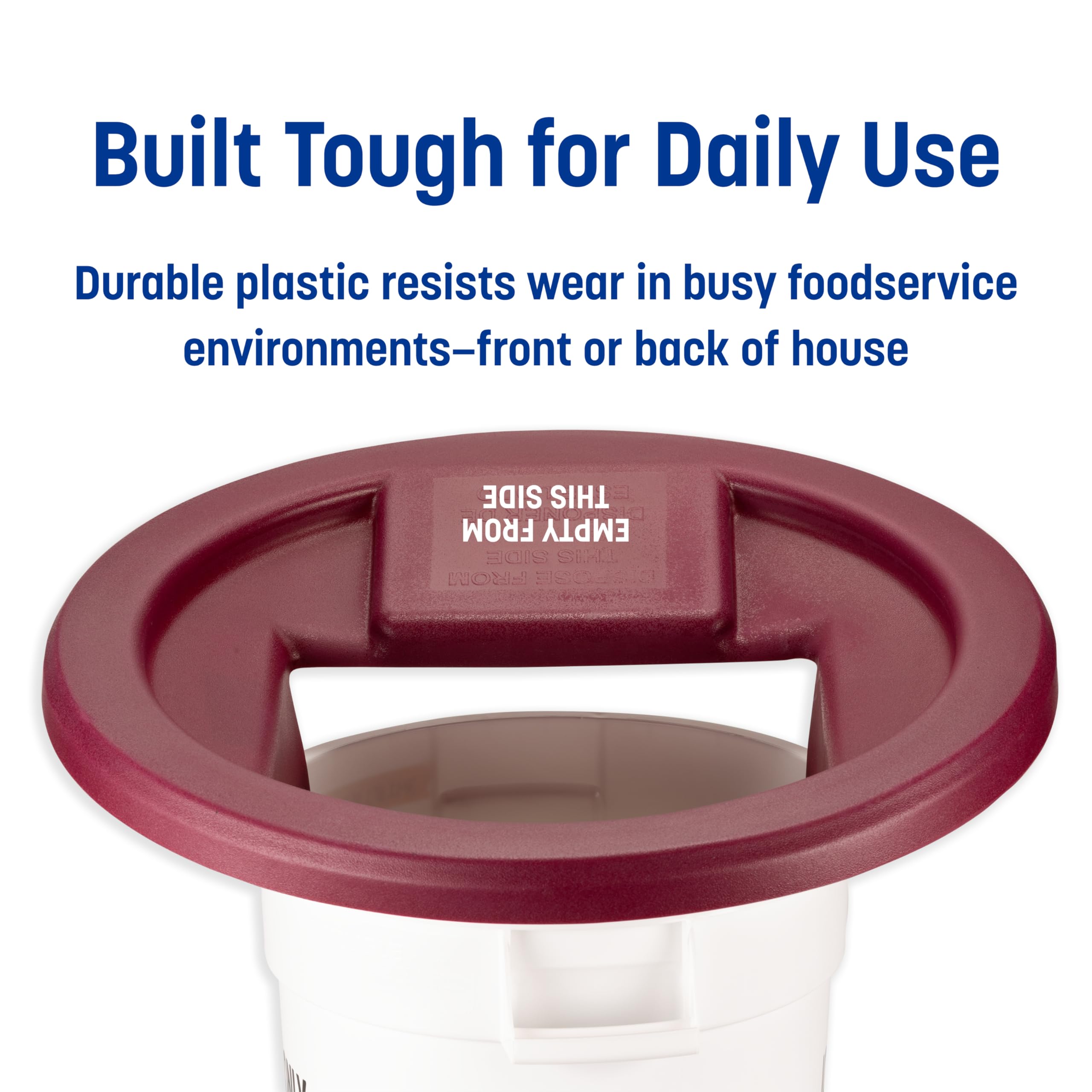 Snapklik.com : San Jamar Katchall Magnetic Flatware Retriever Trash Can Lid