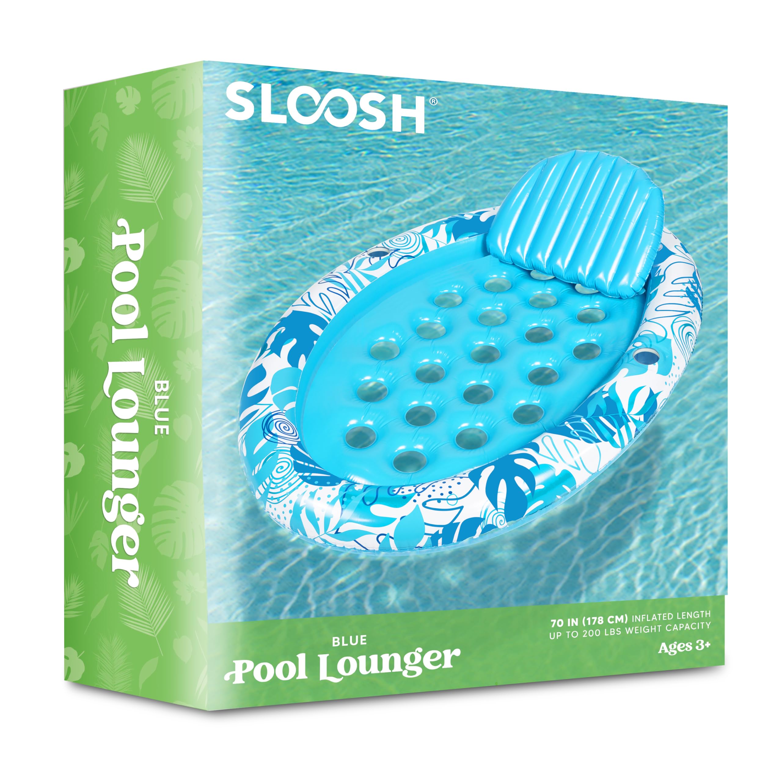 Snapklik.com : Inflatable Tanning Pool Floats Adult - Sloosh Oval ...