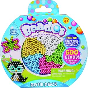 Beados Toy Playset - Refill Pack - Contains 500 Beado's Beads in 5 ...