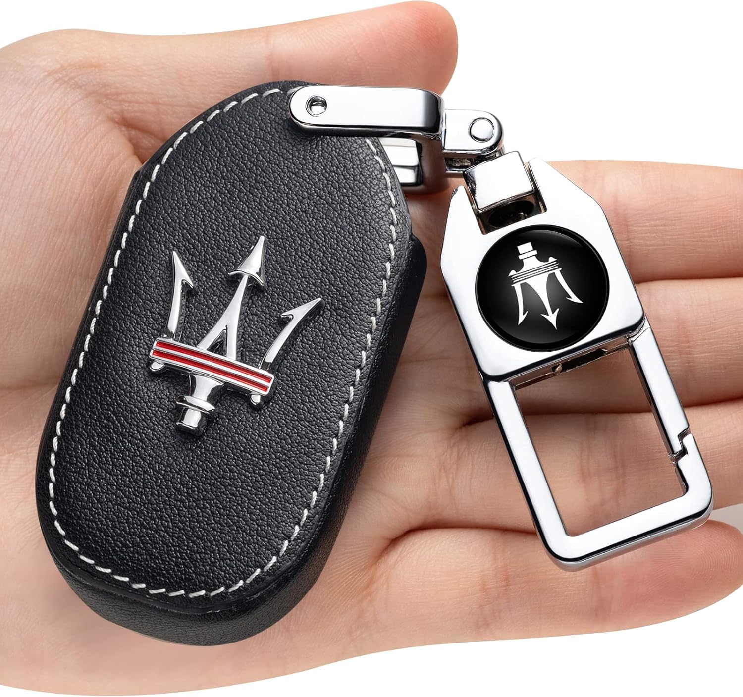 Amazon.com: PREETH Car Key Cover Fit for Maserati,Key Fob Case ...