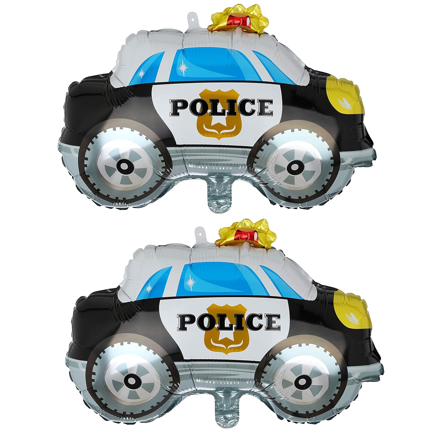 2 Pcs Police Car Shape Super Big Foil Balloon Birthday Party ...