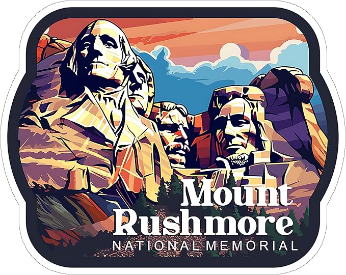 Amazon.com: Mount Rushmore National Memorial South Dakota Sticker 4 ...