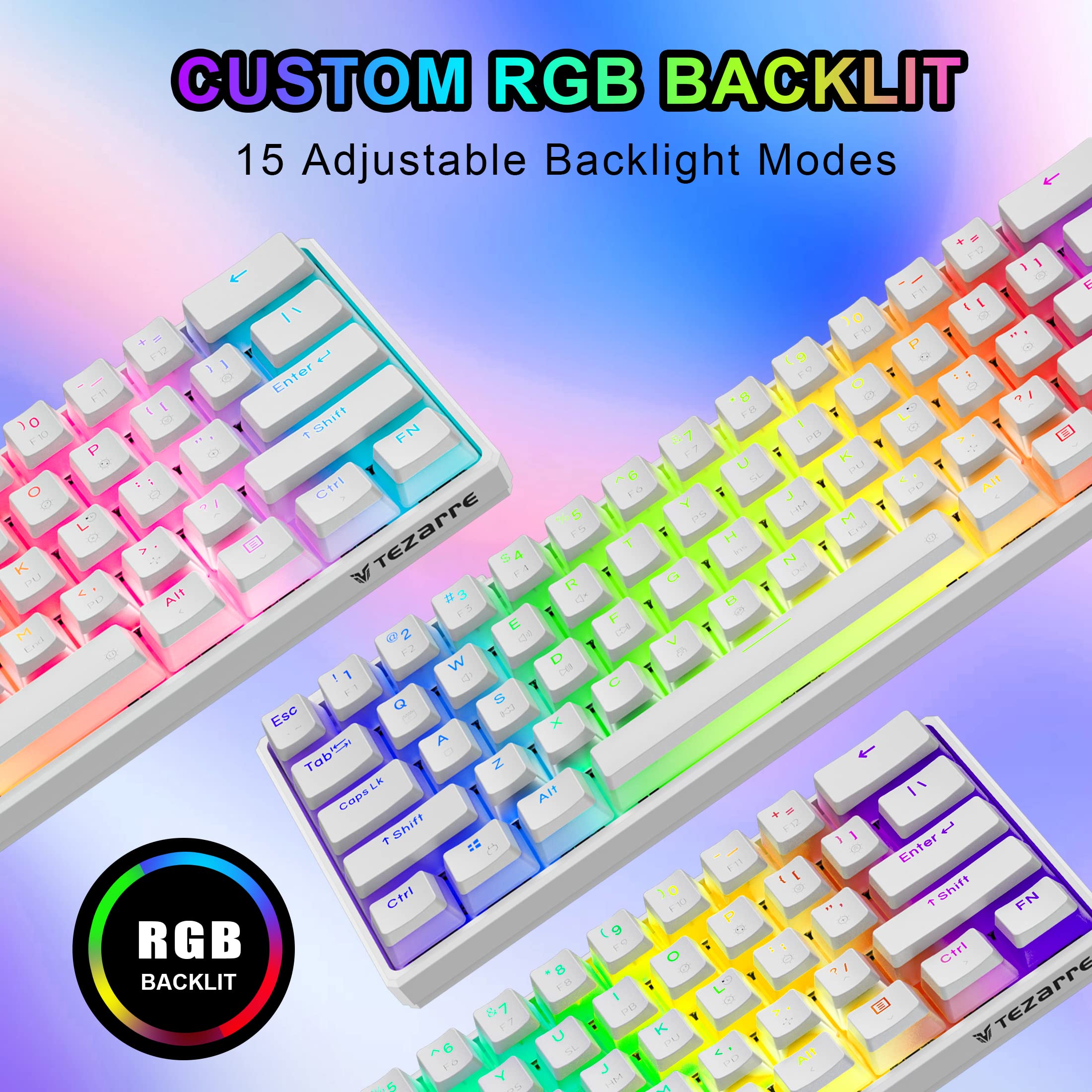 Tezarre RGB Backlit 60% Mecha...B0BDM4ZVQR | Encarguelo.com
