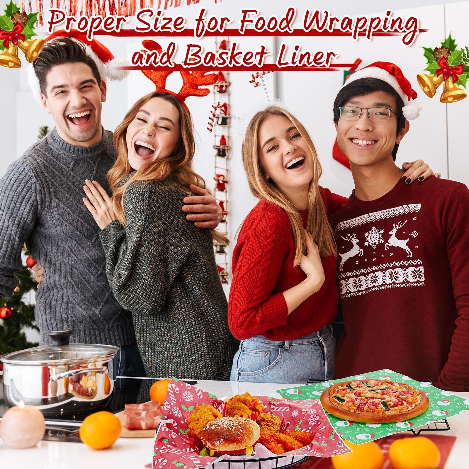 Snapklik.com : 800 Sheets Christmas Wax Paper Dry Waxed Deli Paper ...