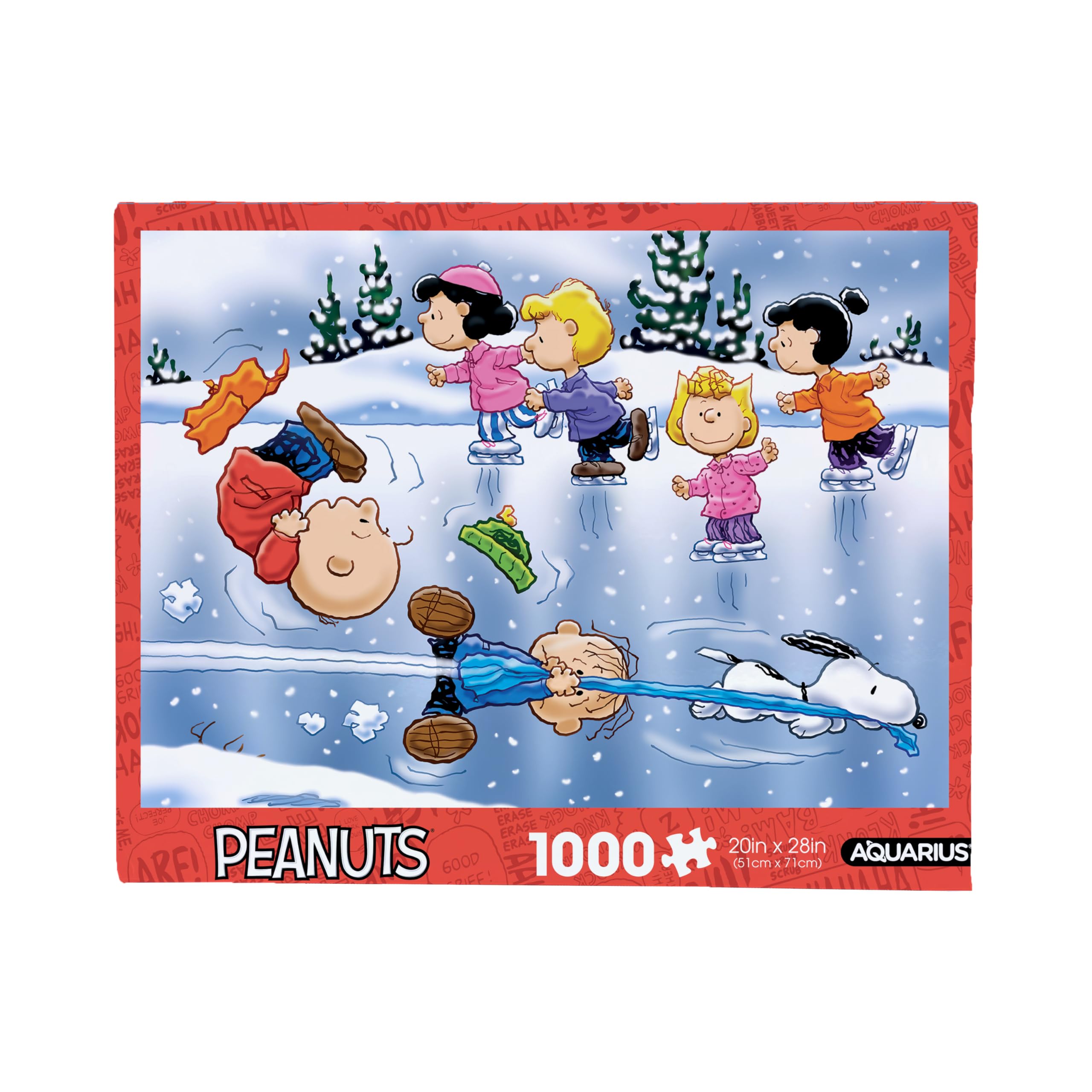 Amazon.com: Aquarius Charlie Brown Christmas Skating Puzzle (1000 Piece ...