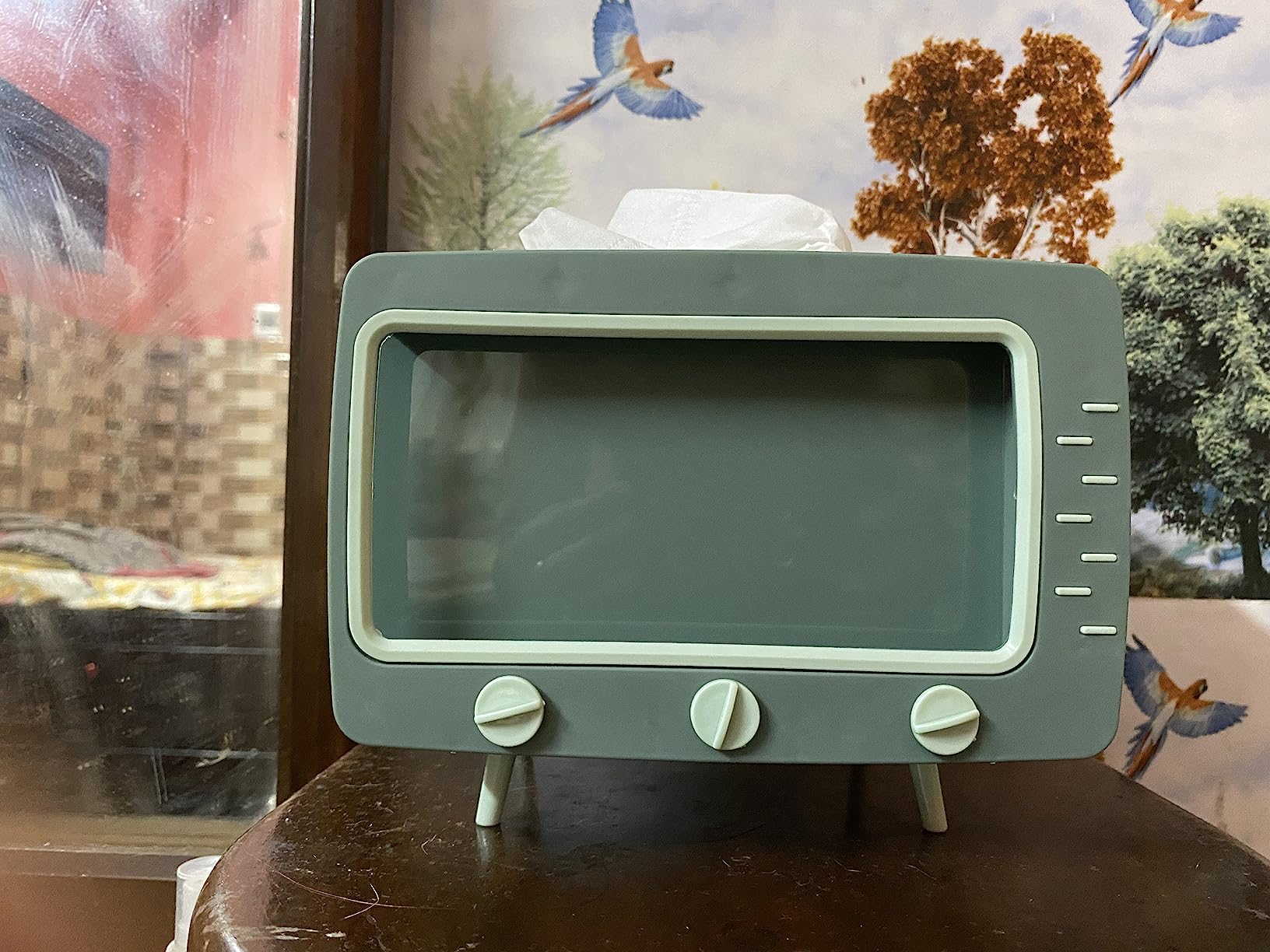 Nestasia TV Tissue Box with Phone Holder & Stand | Elegant Tissue ...