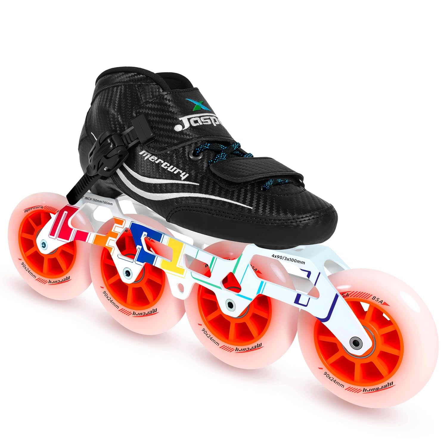 JASPO Mercury Inline Speed Skates for Kids, Teens, Adults – High ...