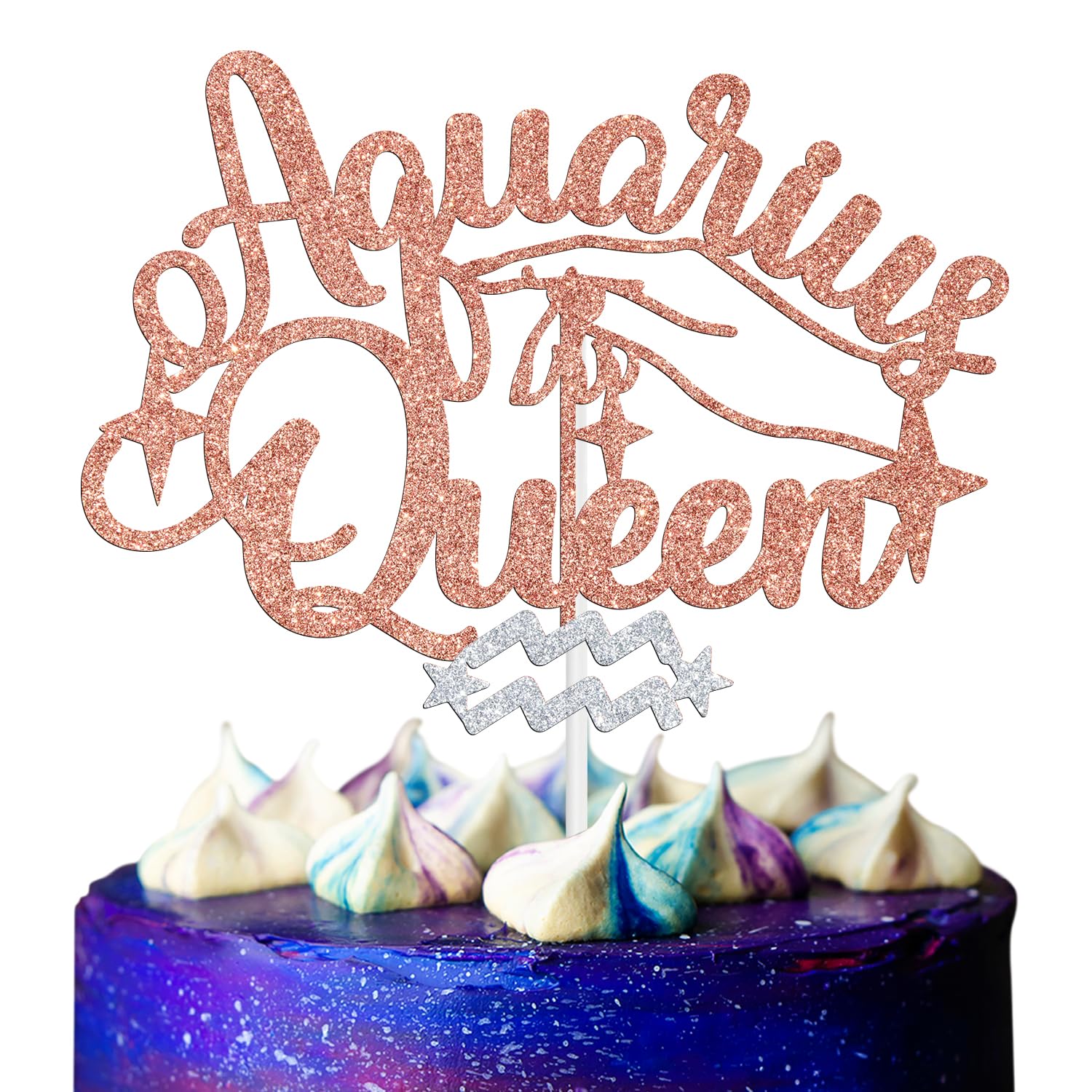 Aquarius Queen Cake Topper, Aquarius Season/12 Zodiac Constellation ...