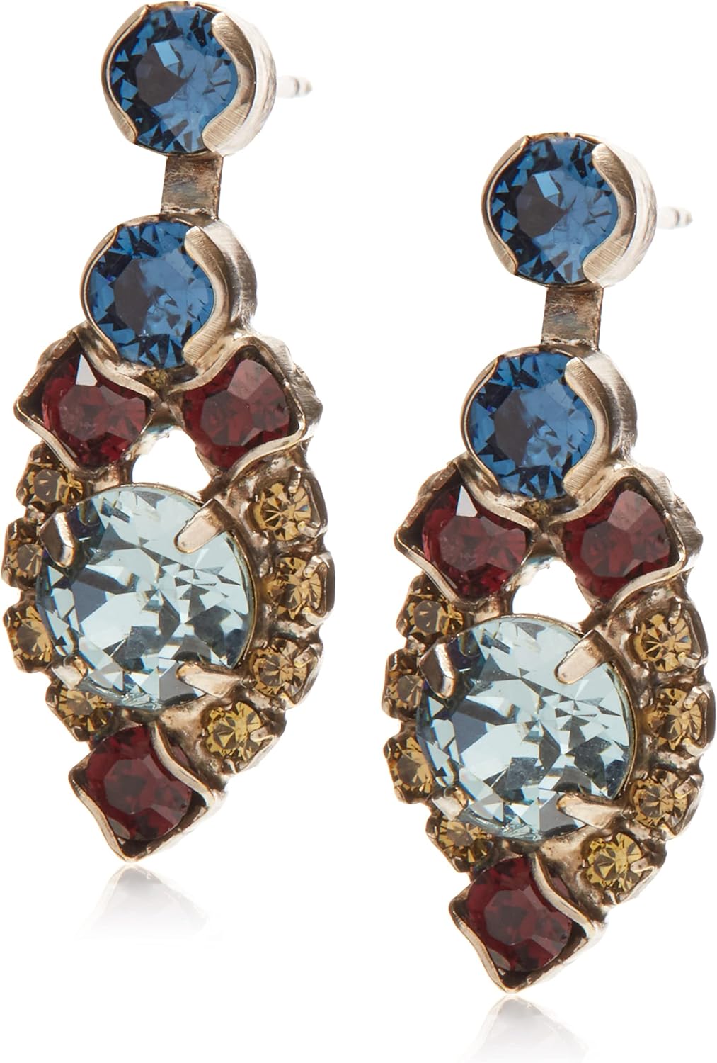 Amazon.co.jp: [ソレーリ]Sorrelli "Blue Brocade" Assorted Round Crystal ...
