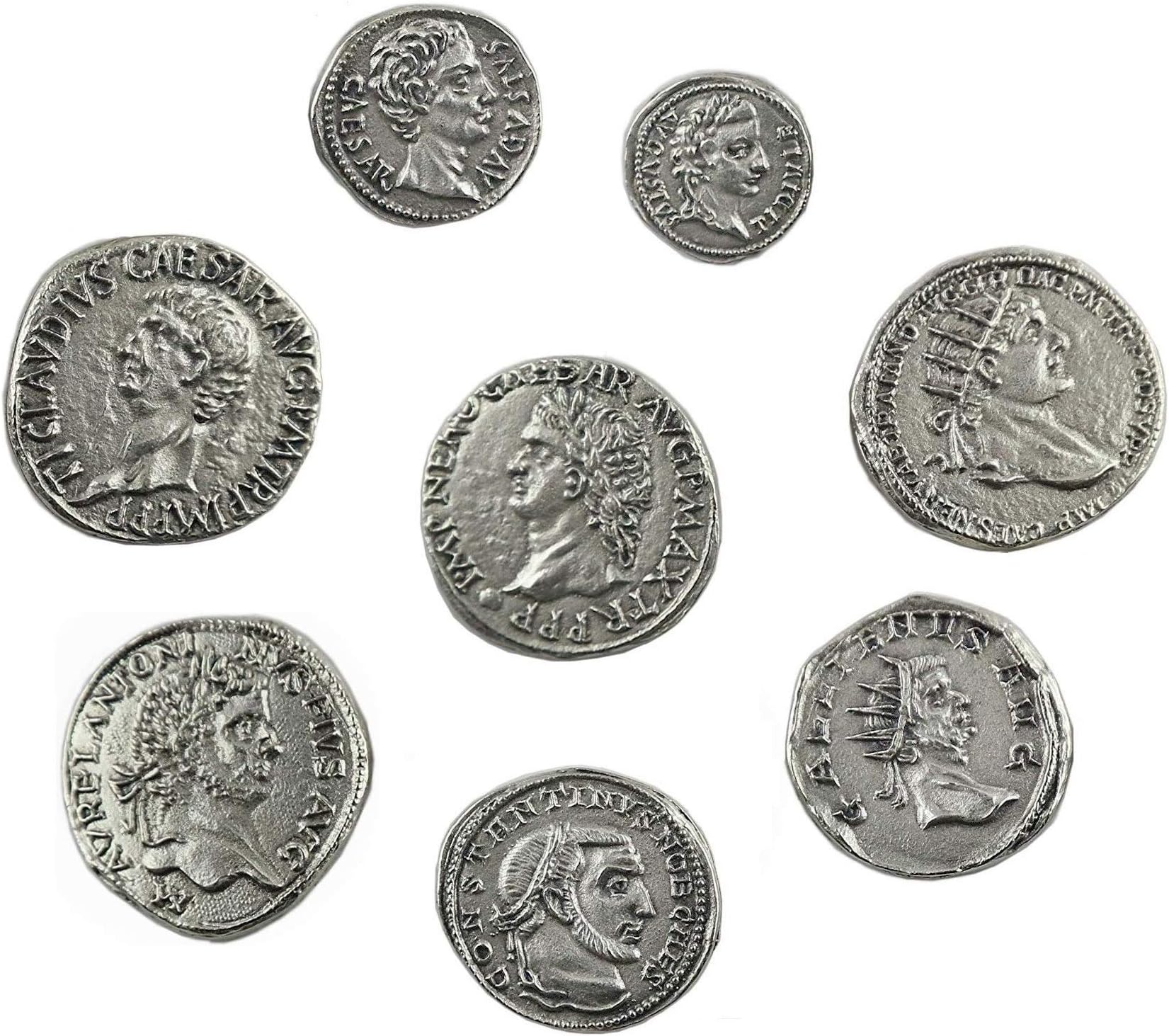 Gold plated Roman Imperial Coins - 8 Emperors Ancient Rome Set : Amazon ...